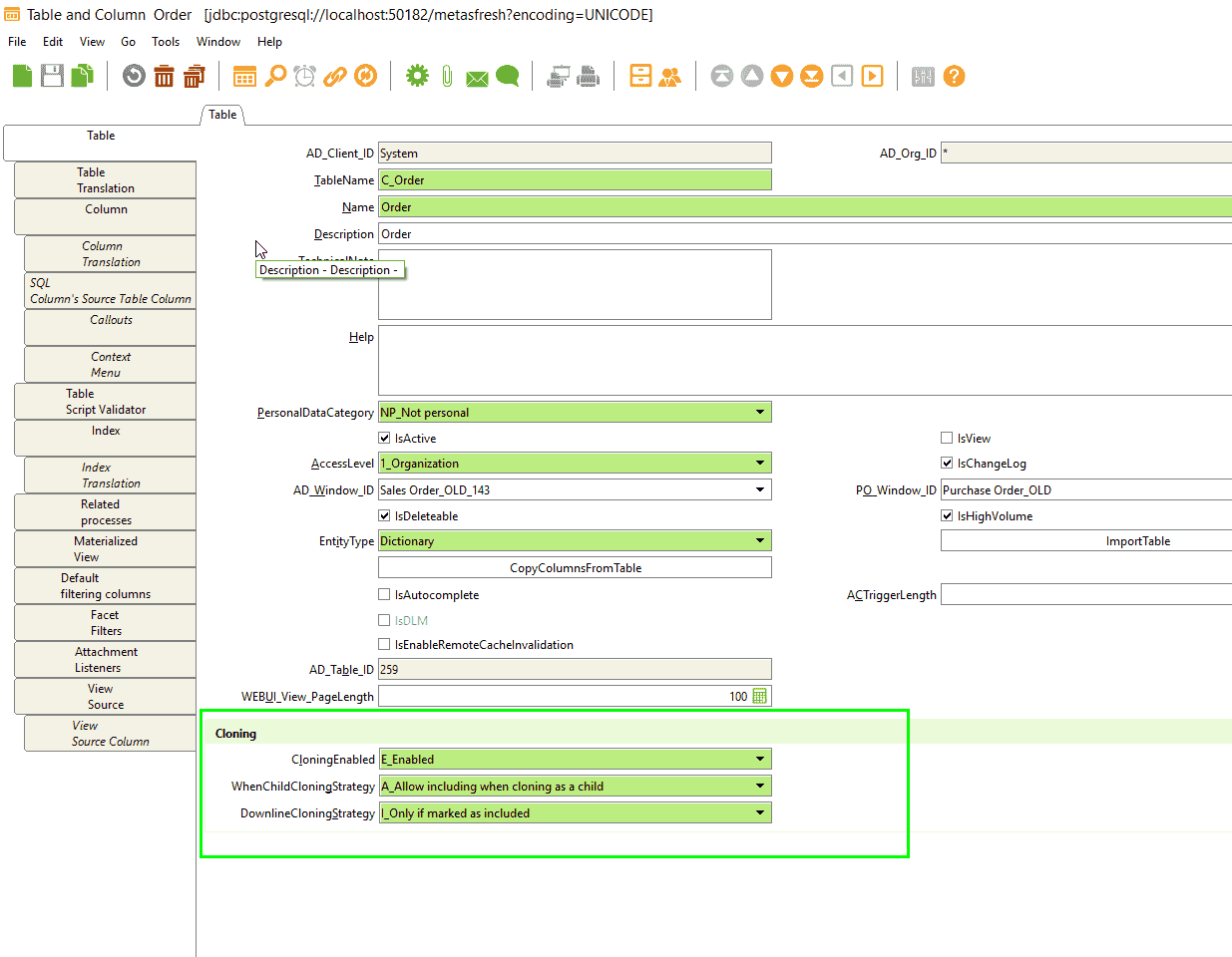 Control how the WebUI cloning feature works (Configuration)